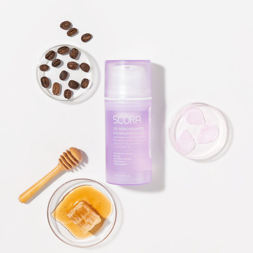 Jual SCORA 5% Niacinamide Hydramoist Gel 45ml/100ml Pelembab Wajah yang Mencerahkan Kulit ...