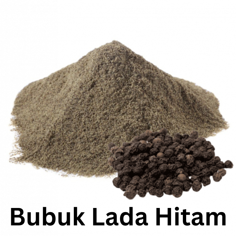 Jual [ 50gr - 500gr ] Lada / Merica Hitam bubuk / Black Pepper Powder ...