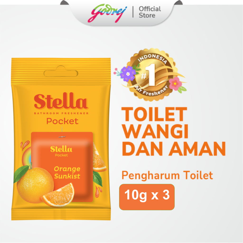 Jual Stella Pocket Bathroom Orange Twist 10 gr x3 - Pengharum Kamar Mandi | Shopee Indonesia