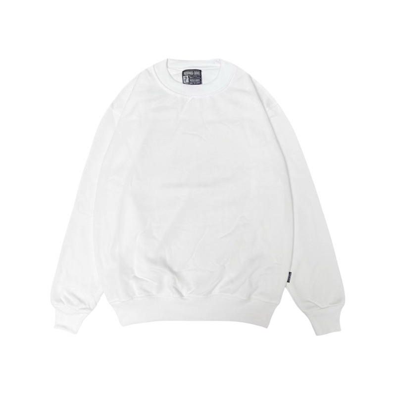 Jual Sweater Crewneck Polos Putih Sweater Polos Pria Wanita | Shopee ...