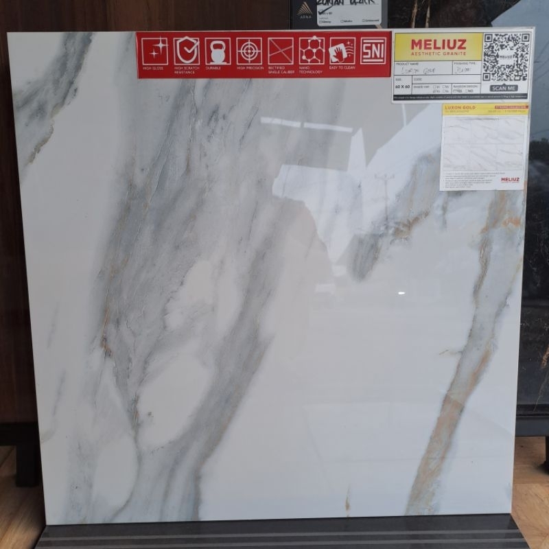 Jual Granit Motip Marmer 60x60 LUXON GOLD | Shopee Indonesia