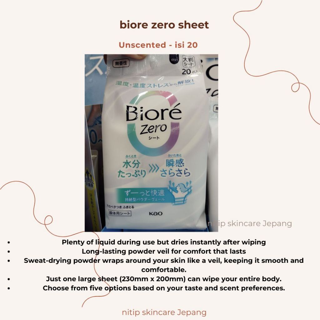 Jual PO jepang -- biore zero sheet original biore zero japan | Shopee Indonesia