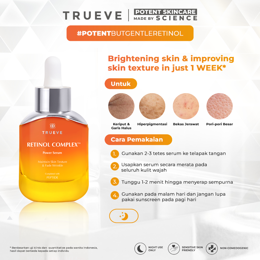 Jual [READY] TRUEVE Retinol Complex Power Serum 15ml (HPR ...