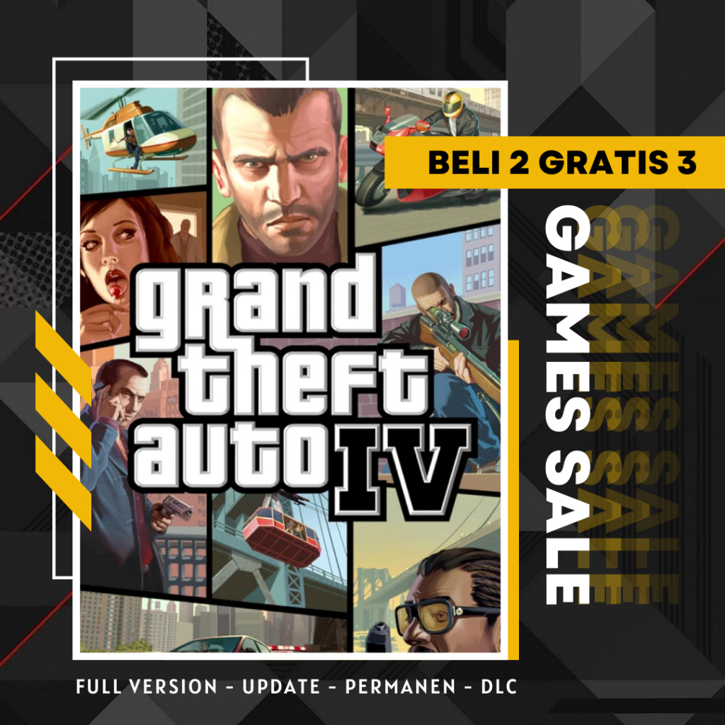 Jual GRAND THEFT AUTO IV COMPLETE EDITION - GAME PC - GAME LAPTOP - PC ...