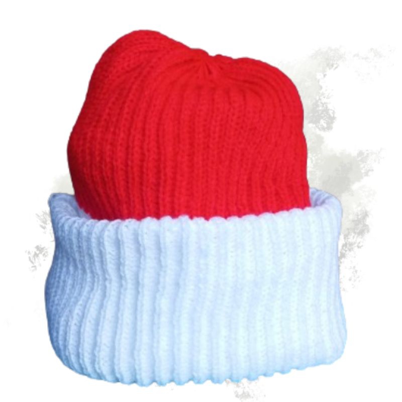 Jual kupluk Rajut Merah Putih, kupluk merah putih, kupluk rajut, Abah ...