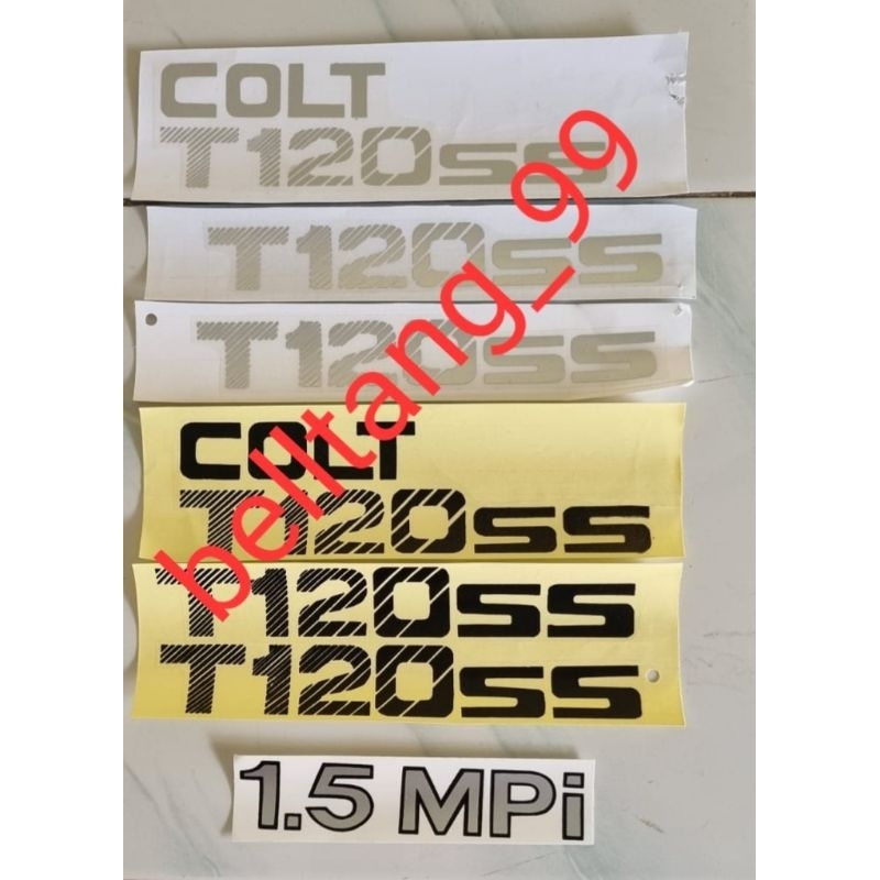 Jual Sticker stiker pintu tulisan colt t120ss mitsubishi mpi pick up ...