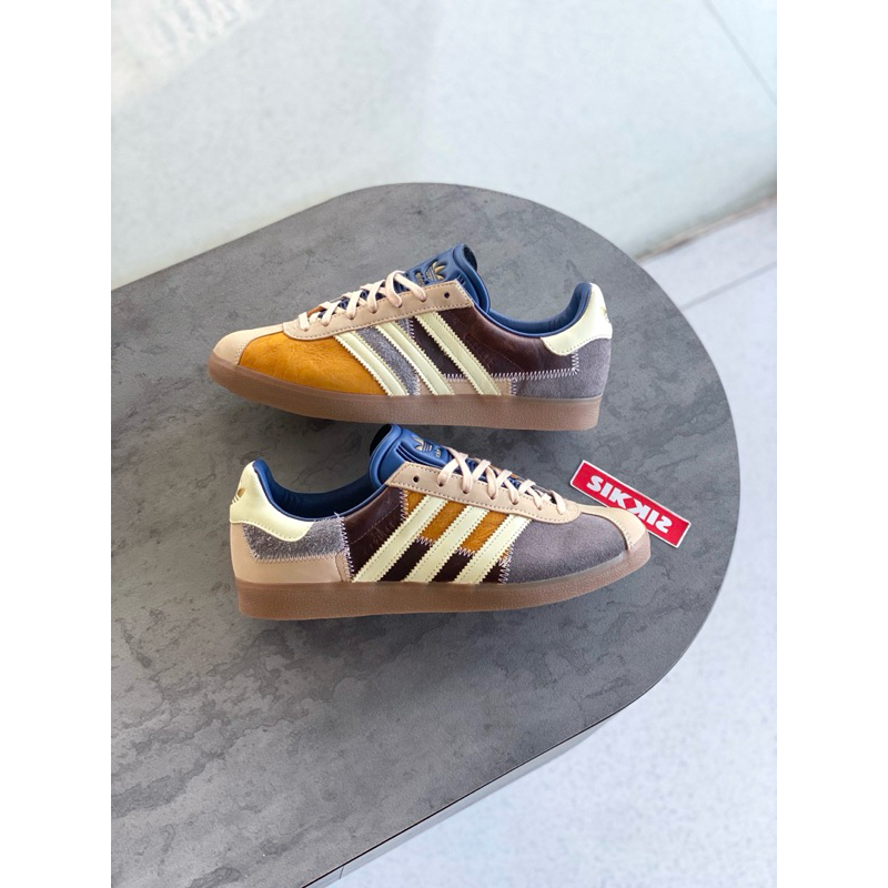 Jual Adidas Gazelle 85 X Atmos Patchwork Brown Multi | Shopee Indonesia