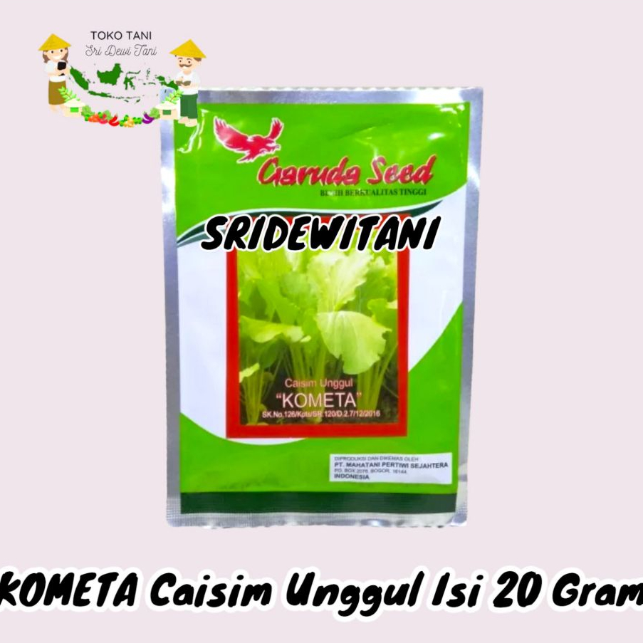Jual ISI 20 GRAM BIBIT SAWI CAISIM CESIM KOMETA GARUDA SEED | Shopee ...