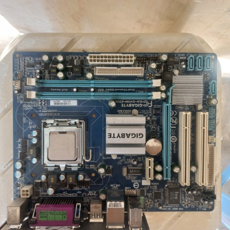 Jual MOTERBOT GIGABYTE DDR2 G41 INLUD FAN PROCE | Shopee Indonesia