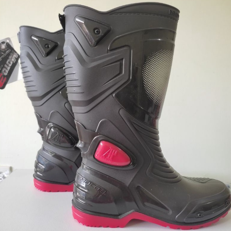 Jual ART H74V AP Boots Bikers Moto 3 Sepatu Boot Hitam Merah untuk Para ...