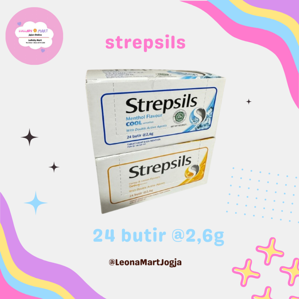 Jual Strepsils Permen Pelega Tenggorokan 1 Box Isi 24 Butir @2,6gr ...