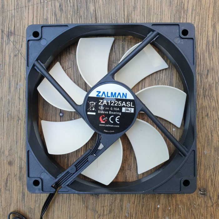 Jual Fan Zalman Fan 12cm Casing CPU Case ZA1225ASL PC 1000RPM | Shopee ...