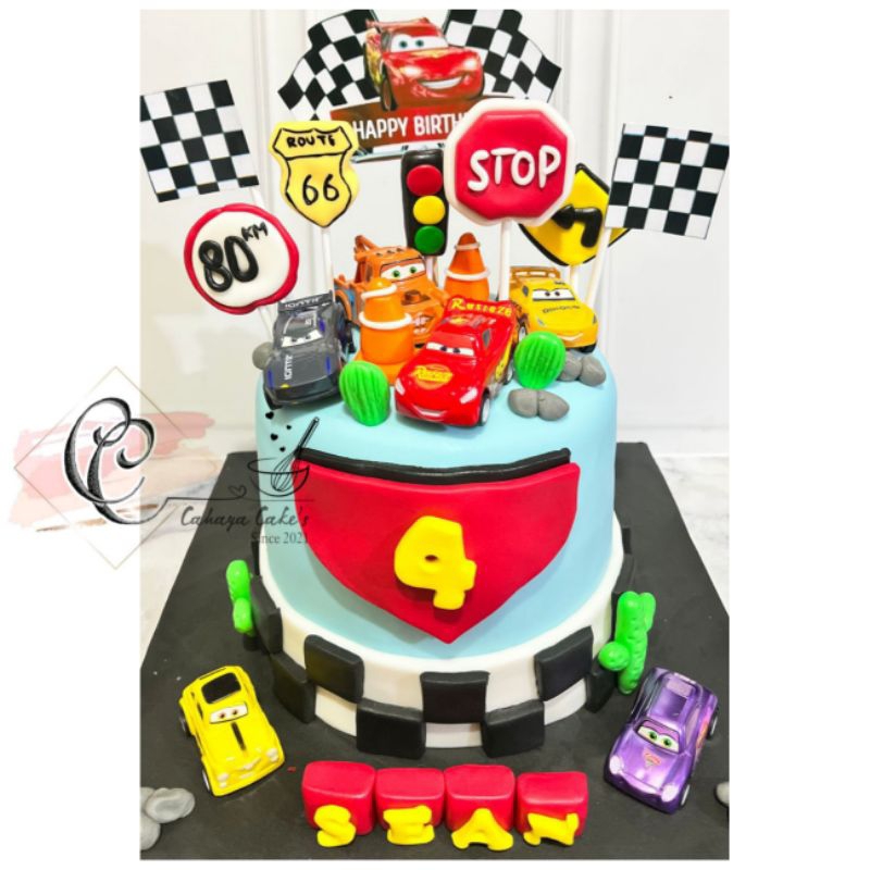 Jual Cars Cake / Kue Ulang Tahun Mobil / McQueen Cake Custom | Shopee ...