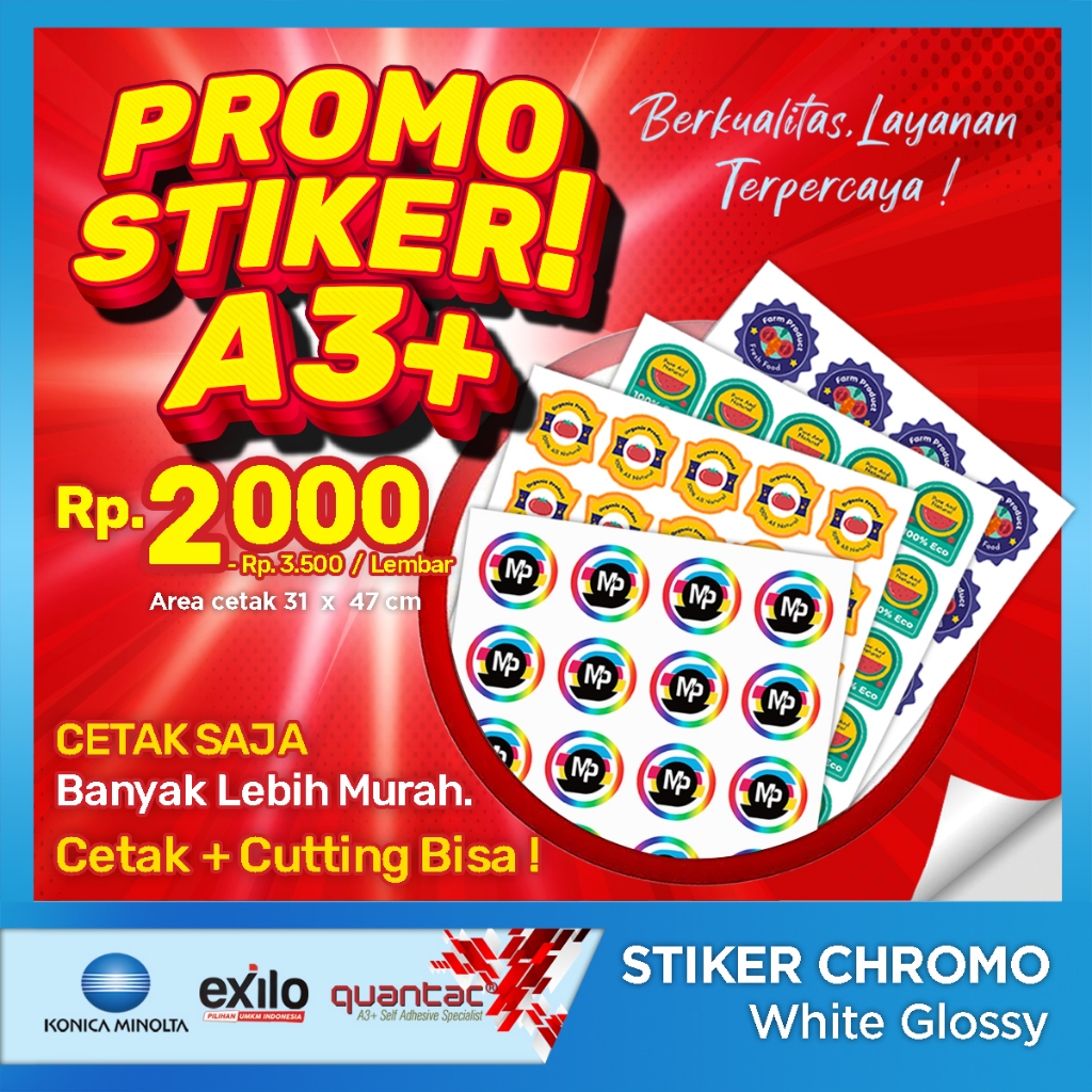 Jual Cetak Stiker Bontac / Stiker Label produk / Print Stiker Kemasan ...