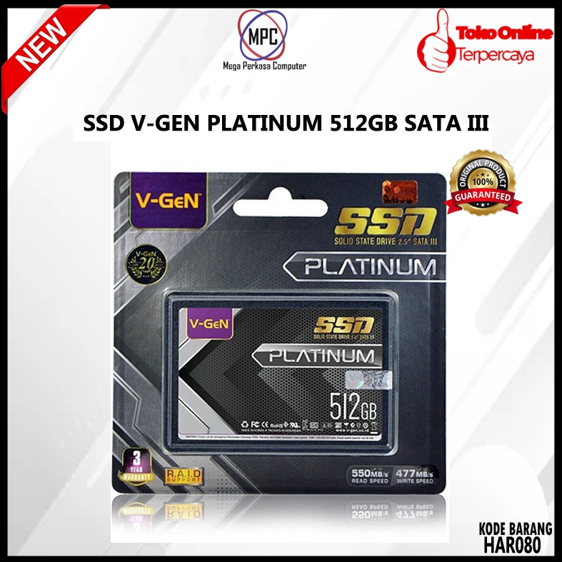 Jual SSD V-Gen 512GB Sata 3 VGen 512 GB | Shopee Indonesia
