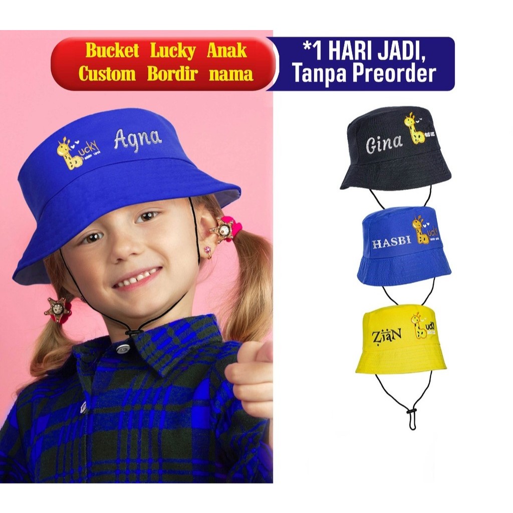 Jual Topi Bucket Anak Bordil Good Lucky Laki laki perempuan free bordil ...
