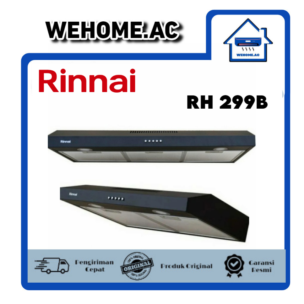 Jual Cooker Hood Rinnai RH-229-B Cooker Hood 90 Cm Penghisap Asap Dapur ...