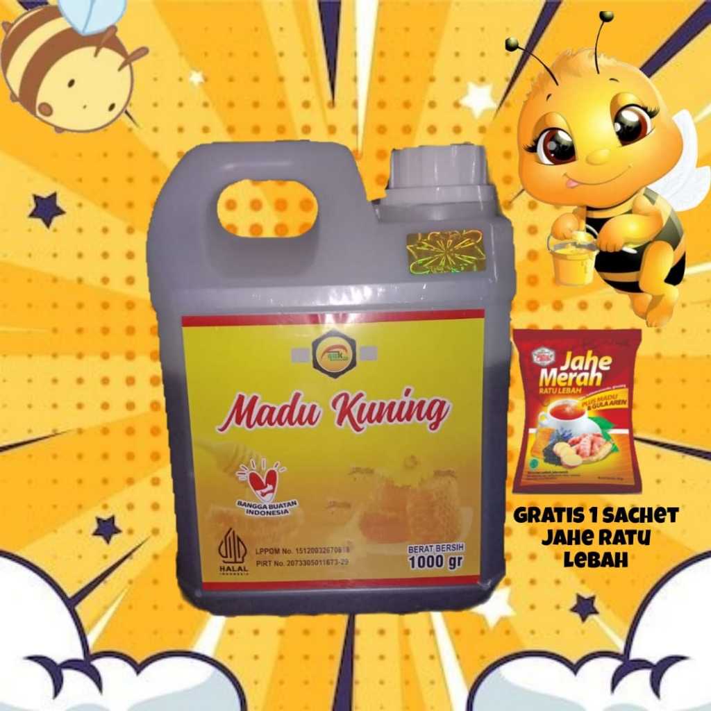 Jual Madu Kuning AMK Alami 1kg | Shopee Indonesia