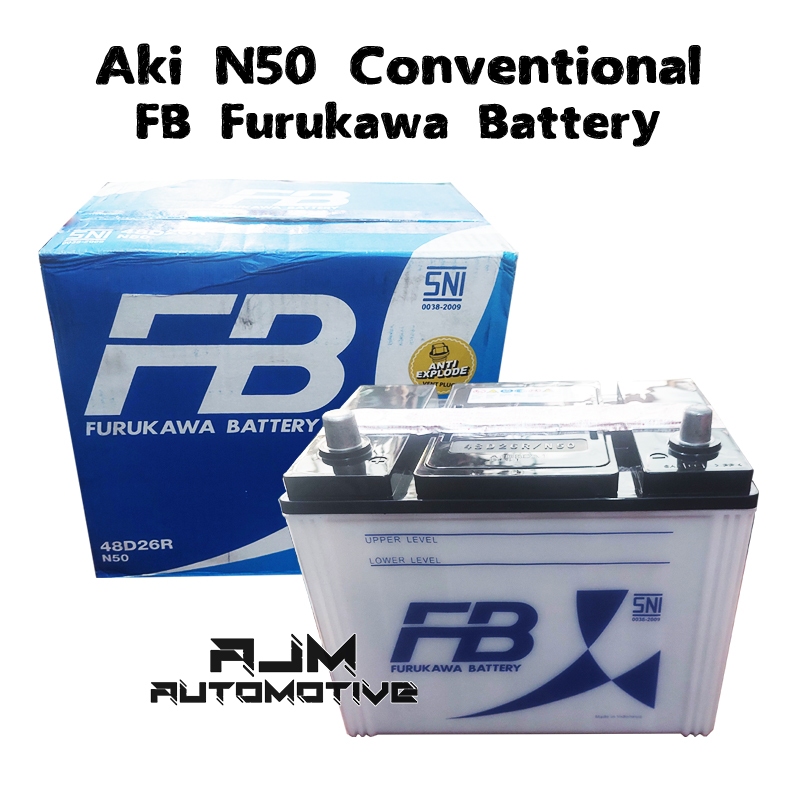 Jual Aki Mobil FB Conventional N50 Furukawa Battery 48D26R (50Ah) | Shopee Indonesia