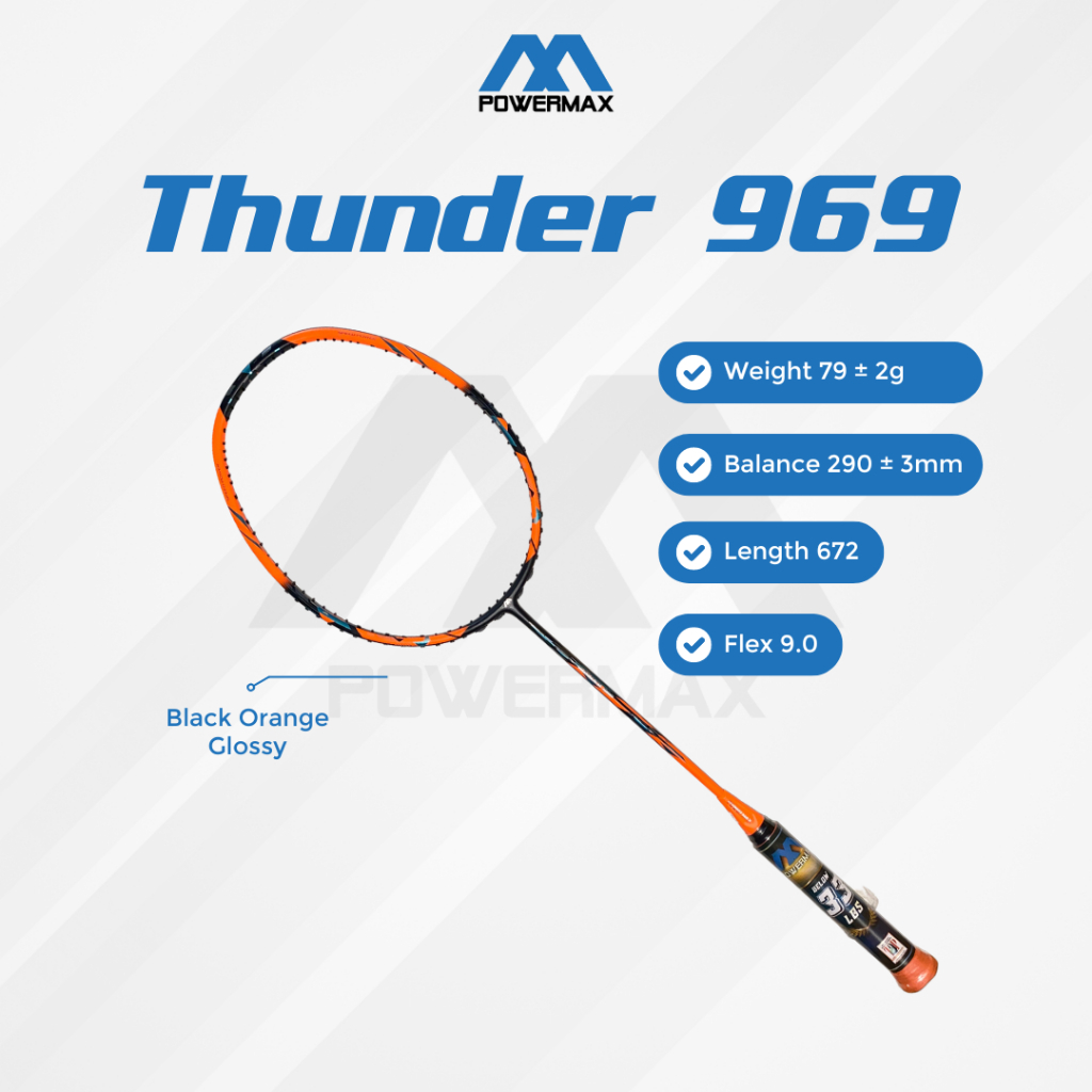 Jual Powermax Raket Badminton Thunder 969 Original | Shopee Indonesia