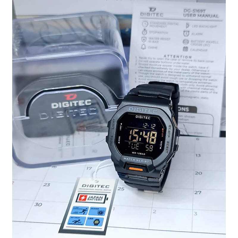 Jual Jam Tangan DIGITEC DG 5169 / DG-5169T / DG5169T / DG5169 / DG ...