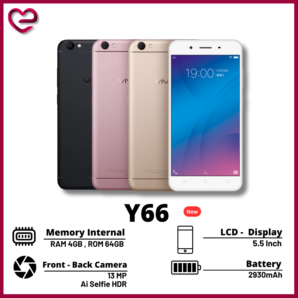 Jual Handphone Smartphone Hp Vivo Y66 Ram 4gb Internal 64gb Smartphone