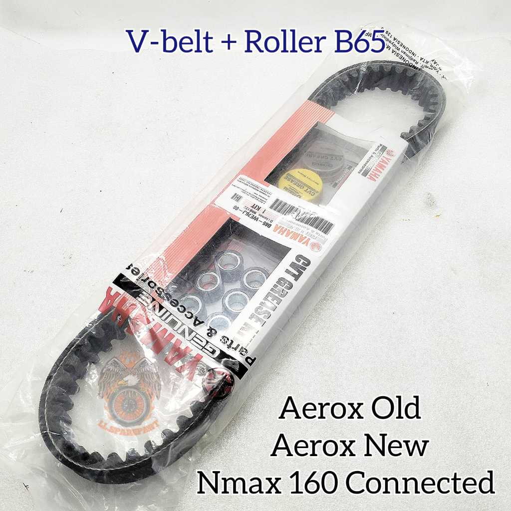 Jual VANBELT V-BELT PLUS ROLLER ASSY YAMAHA B65 AEROX NEW AEROX OLD ...