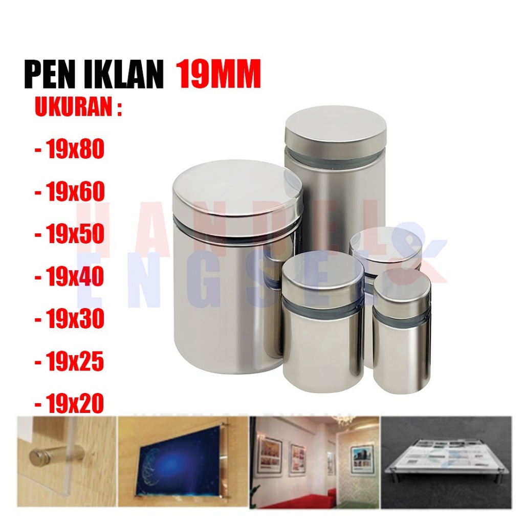 Jual Pen Iklan Sign Board Baut Acrylic 19 mm Acrylic Glass Board Sign ...
