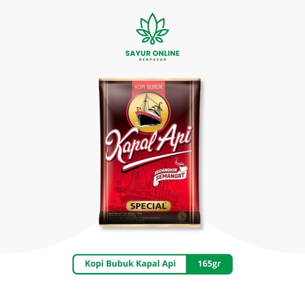 Jual Kopi Bubuk Kapal Api 165gr - Sayur Online Denpasar | Shopee Indonesia