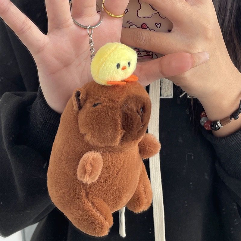 Jual [GH] Big Capybara - Gantungan Kunci Capybara Lucu Fluffy Capybara ...