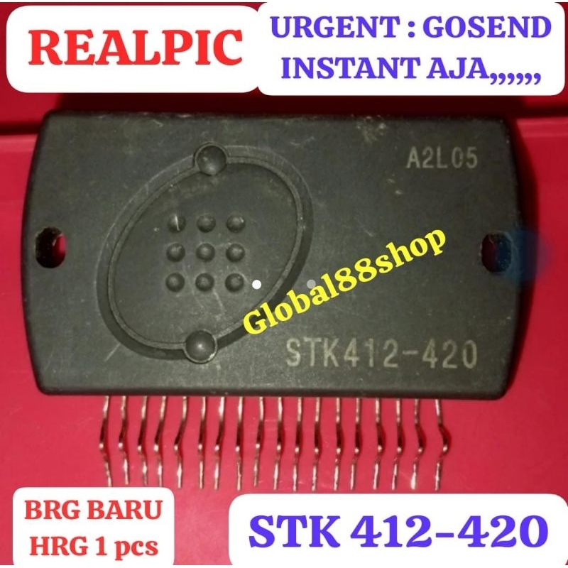 Jual STK412-420 STK 412-420 412 ORI ASLI TWO-CHANNEL SHIFT POWER AUDIO AMPLIFIER IC TRANSISTOR ...