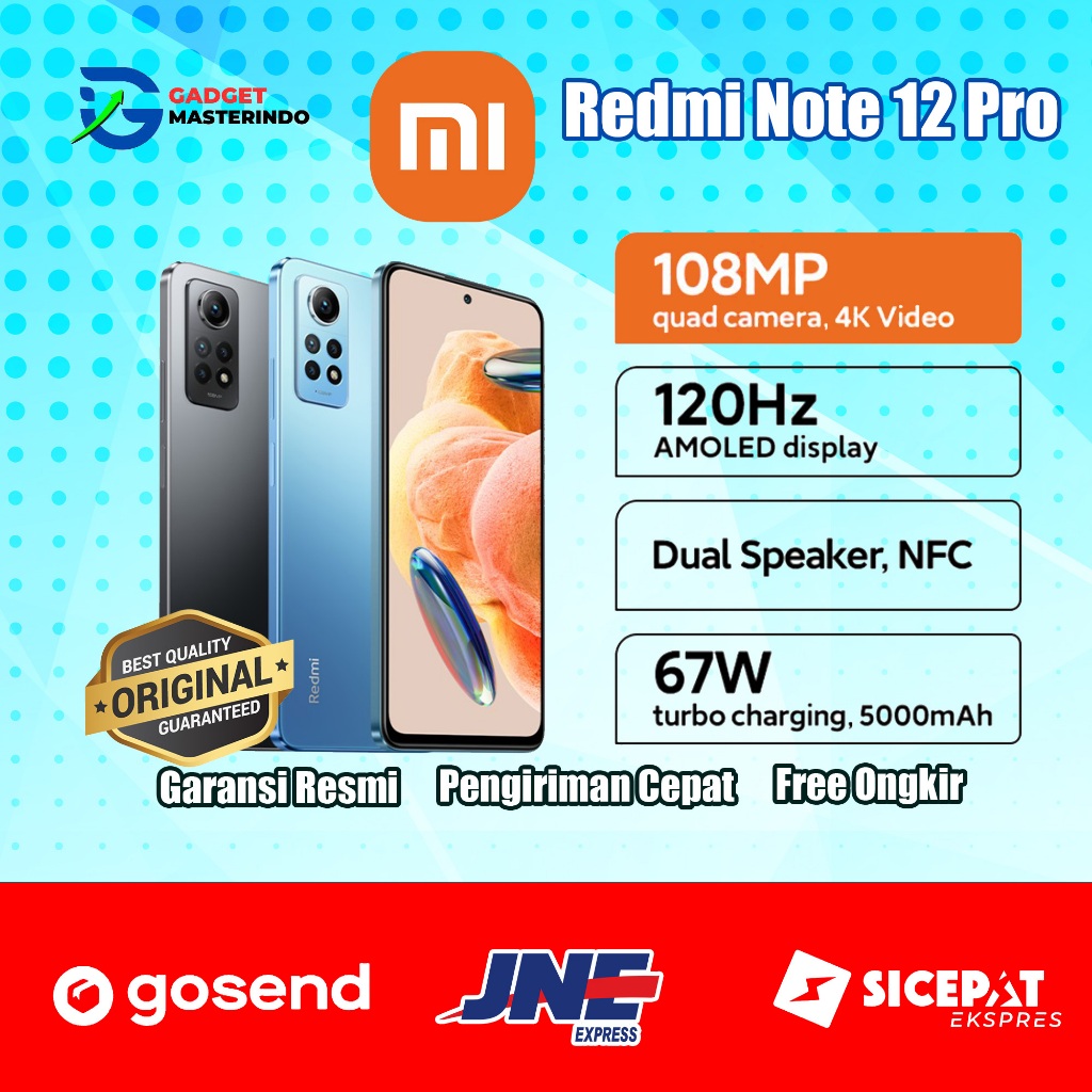 Jual Xiaomi Redmi Note 12 Pro 6GB/128GB Garansi Resmi | Shopee Indonesia