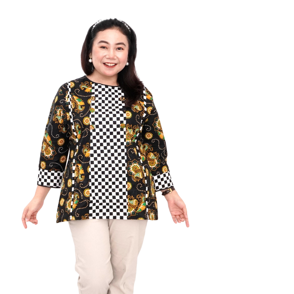 Jual Atasan Batik Blouse Big Size Wanita Jumbo Ld 88 Sampai Dengan Ld