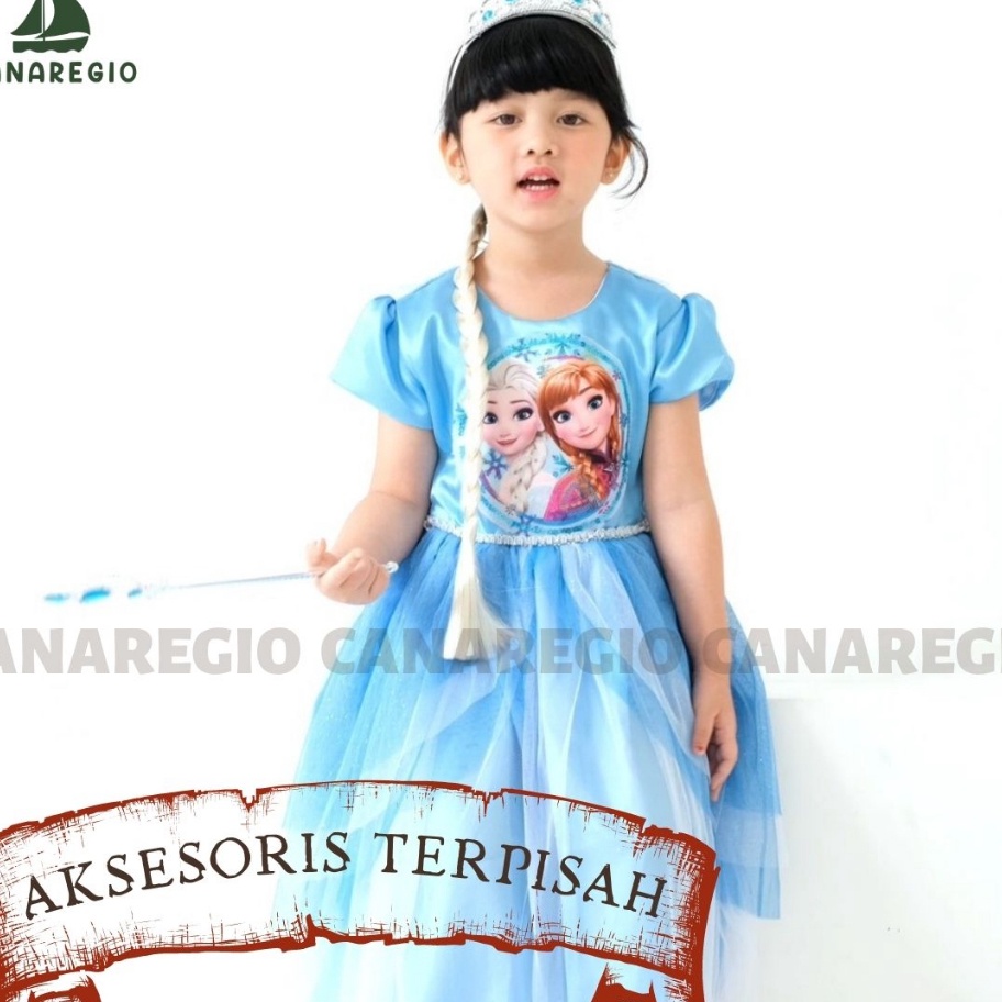 Jual ORIGINAL BAJU FROZEN ELSA DAN ANA DRESS PRINCESS GAUN PESTA ULANG ...