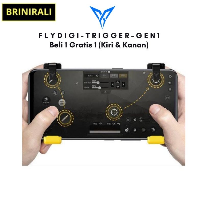 Jual Trigger L1R1 Flydigi Gen 1 (Kiri Kanan), Pubg Mobile, Gamepad ...