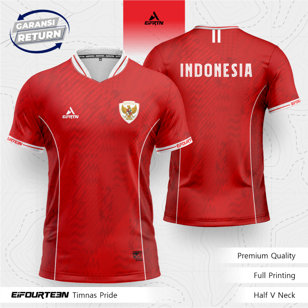 Jual EiFRTN Baju Kaos Jersey Timnas Indonesia 2024 HUT RI 2024 Karang ...