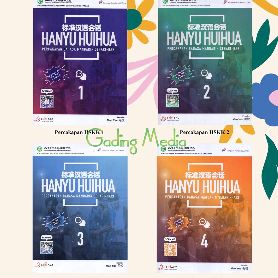 Jual HSKK HANYU HUI HUA JL 1 4 Mandarin Percakapan Seharihari ART D4D9 ...
