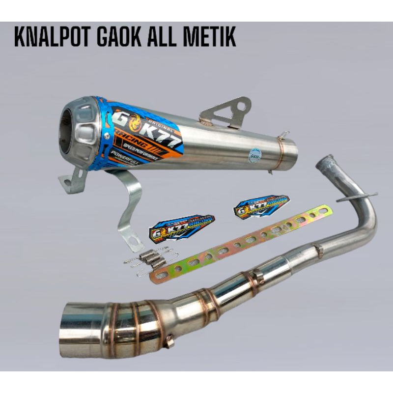 Jual Knalpot Gaok Stainles Beat Vario Scoopy Mio Genio nmax pcx aerox ...