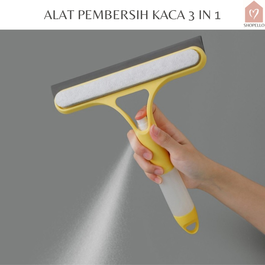 Jual Shopello Alat Pembersih Kaca Jendela 3in1 Alat Kebersihan Wiper ...