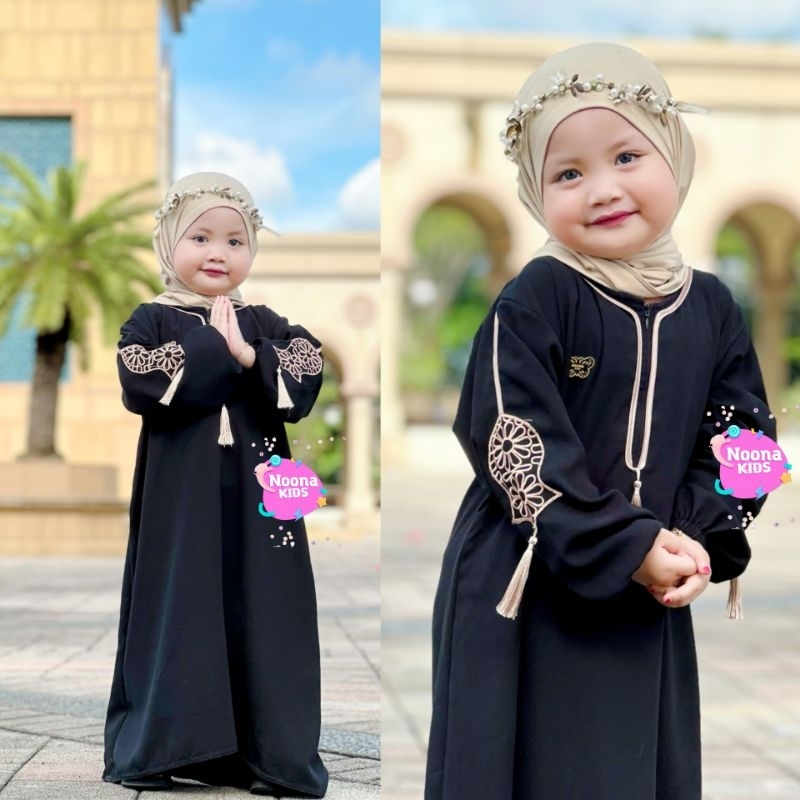 Jual Noona Kids 1-14 Tahun Dress Anak Perempuan Busana Muslim Anak ...