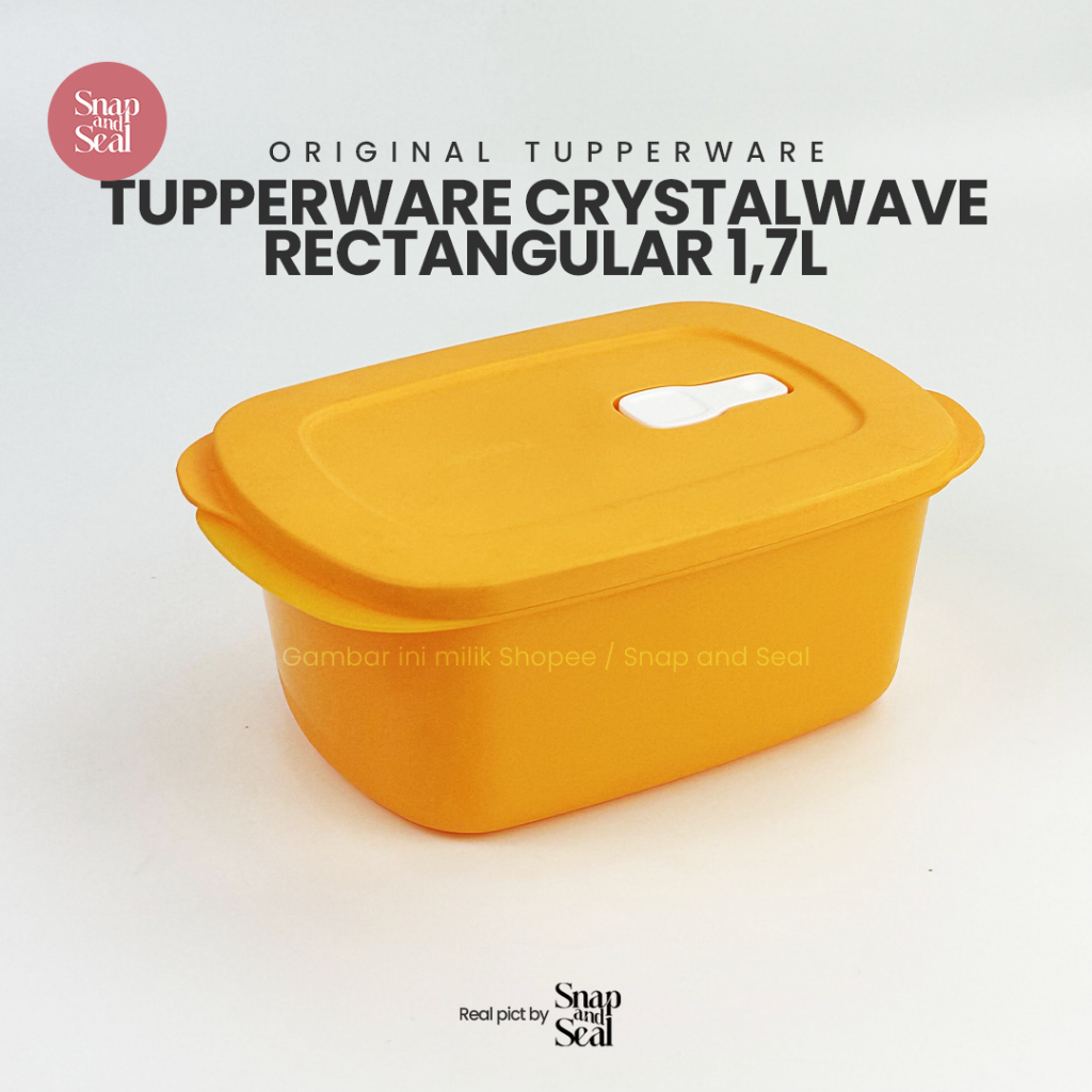Jual TUPPERWARE Crystalwave Rectangular 1,7L | Shopee Indonesia