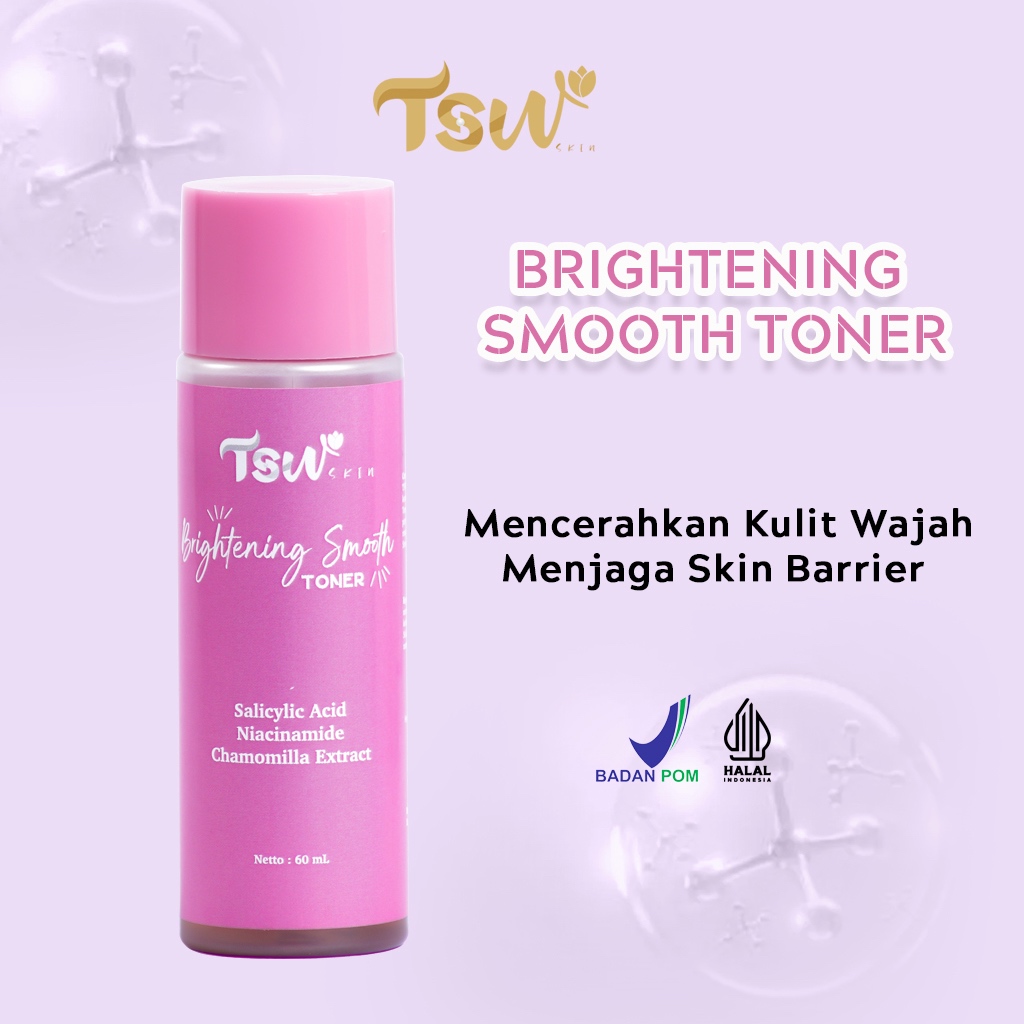 Jual TSW SKIN - Brightening Smooth Toner Mencerahkan Kulit wajah dan ...