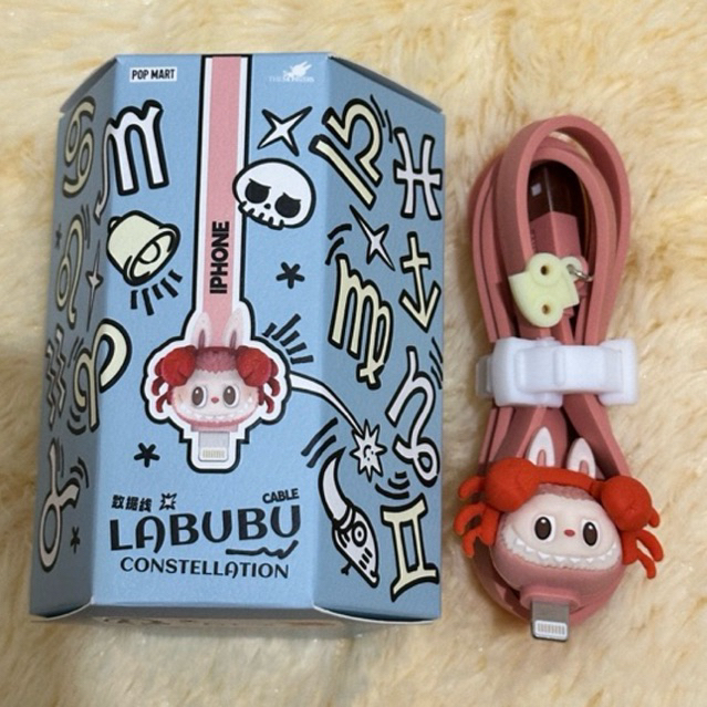 Jual Cable Pop Mart Labubu Zodiac Cancer LightningIphone | Shopee Indonesia