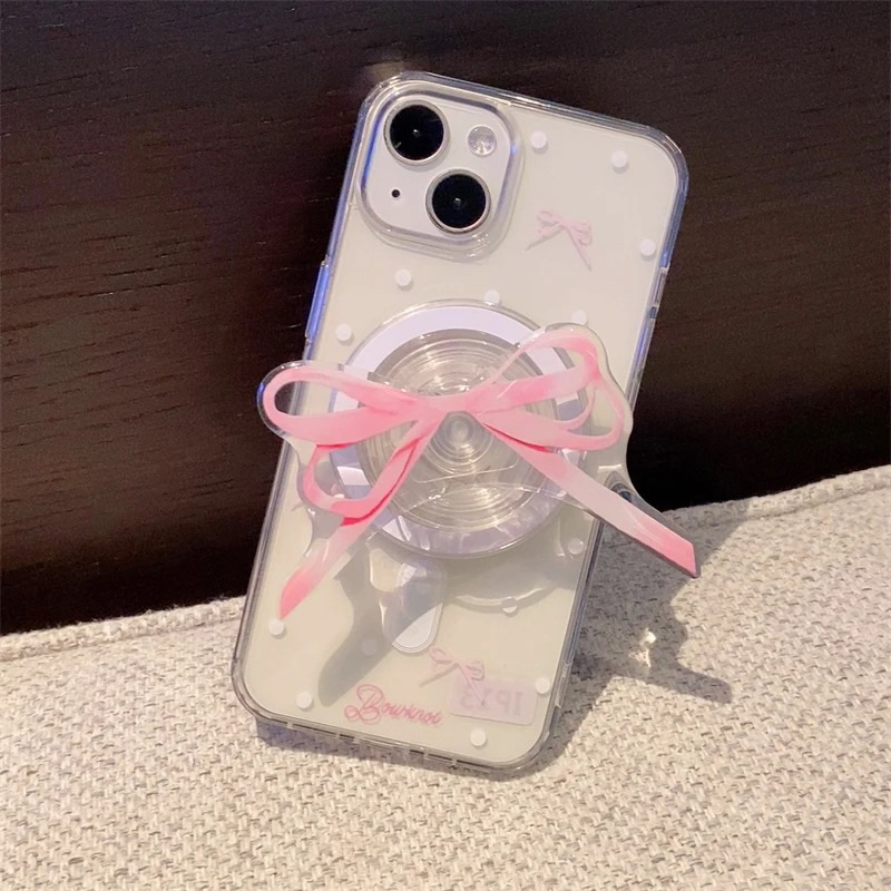 Jual [ READY ] Korean Coquette Magsafe Set Case (with magnetic ribbon griptok) for Iphone 11 ...