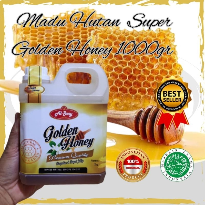 Jual MADU HUTAN GOLDEN HONEY AL-BANY NETT 1000GRAM (ORIGINAL QUALITY ...