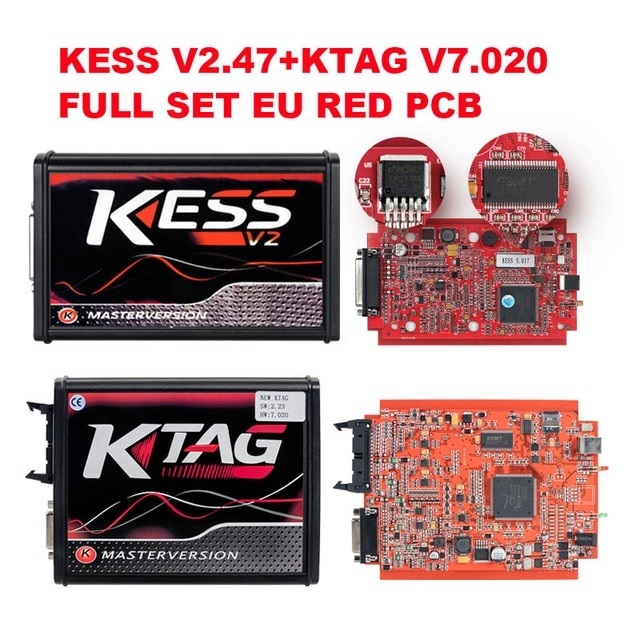 Jual Online KTAG Master Red PCB V7.020 V2.23 Tuning ECU TOOL TUNING ...