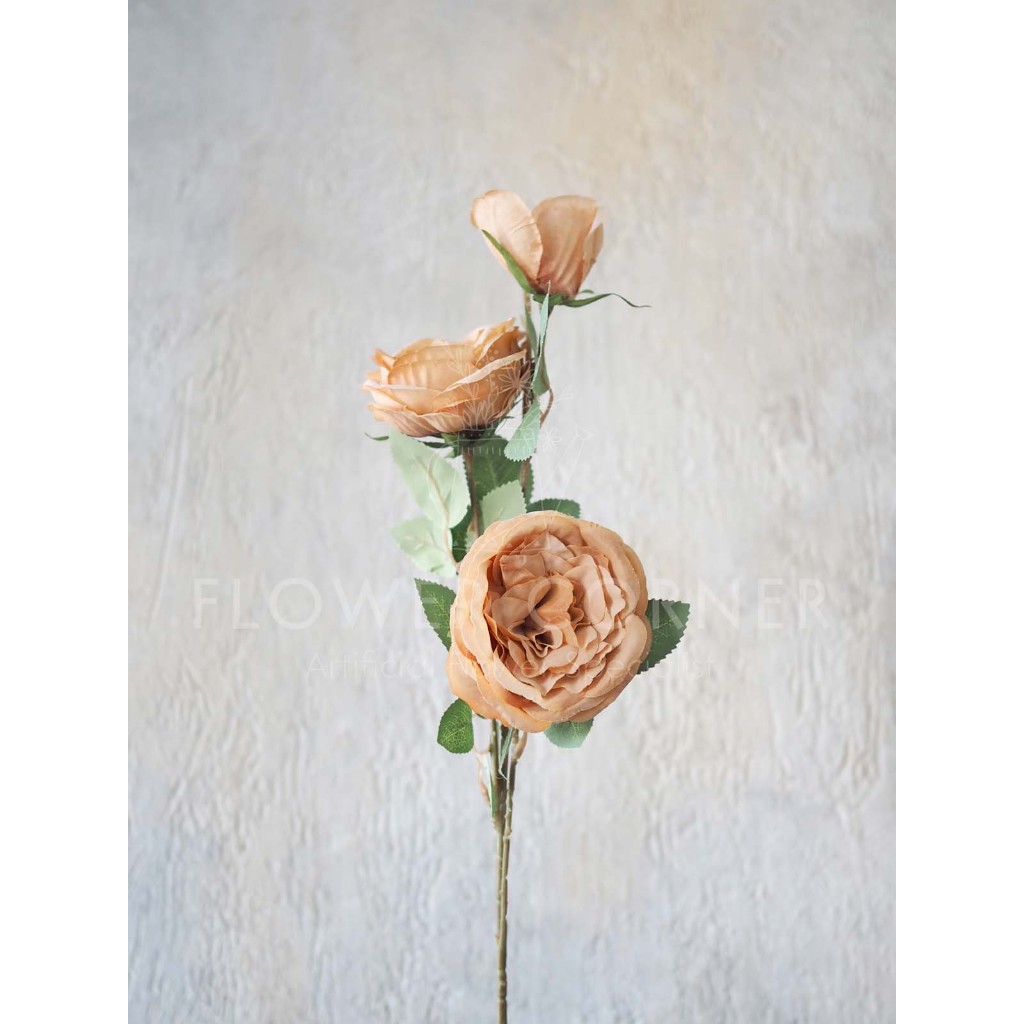 Jual Bunga Artificial Garden Rose Spray 3 Kuntum (B24018) | Shopee ...