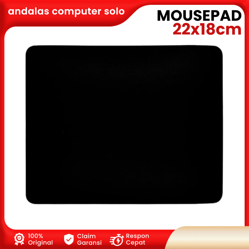 Jual MOUSEPAD HITAM POLOS KECIL MINI LAMBARAN MOUSE LAPTOP KOMPUTER ...