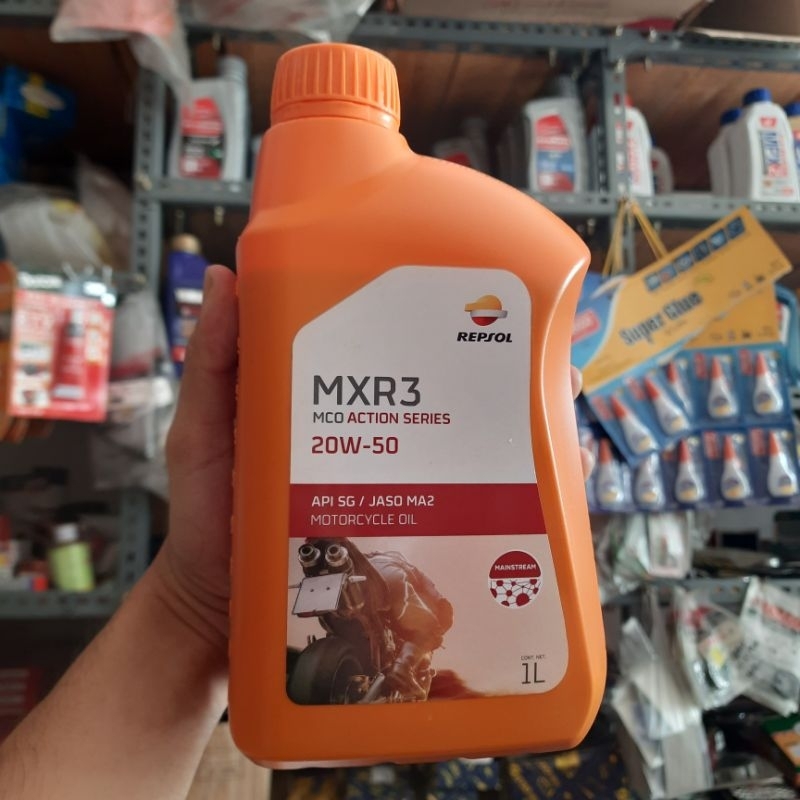 Jual Repsol MXR 3 Manual 1Lt 20W-50 API SG / JASO MA2 (MCO Action ...