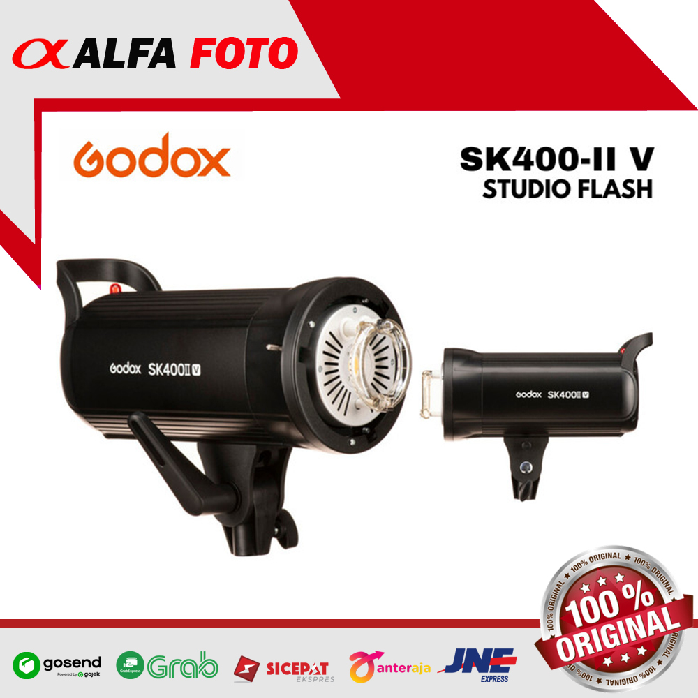 Jual Godox SK400II-V Studio Flash with LED Modeling Lamp SK400V ...